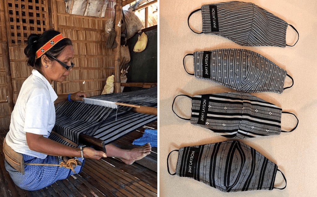 Filipino designer produces tribal tattoo-inspired face masks