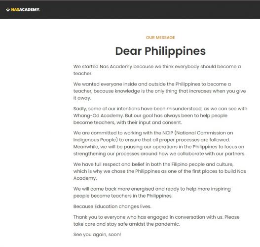 Nas Daily Pauses Nas Academy's Philippines To Work With NCIP