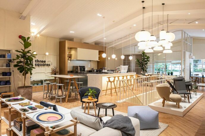 Three Squares Cafe + Bar In Makati Lets You Dine In A Furniture Store