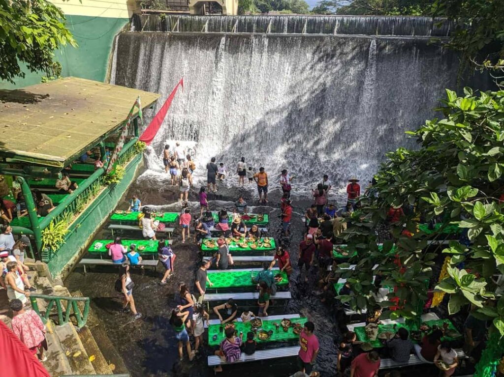 Labasin Waterfalls Restaurant Lets You Dine Without Wearing Shoes