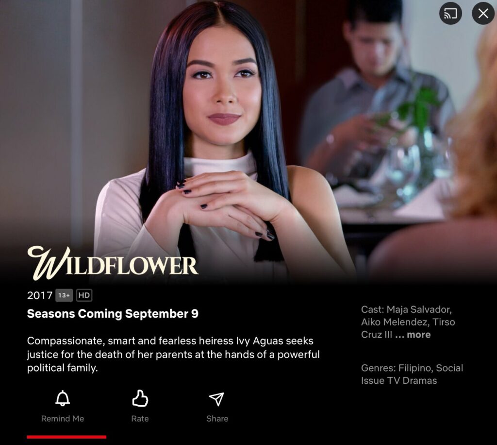 Wildflower & ABS-CBN Films To Arrive On Netflix In September