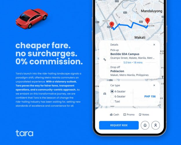 Meet 'Tara': An Upcoming Ride-Hailing App In The Philippines
