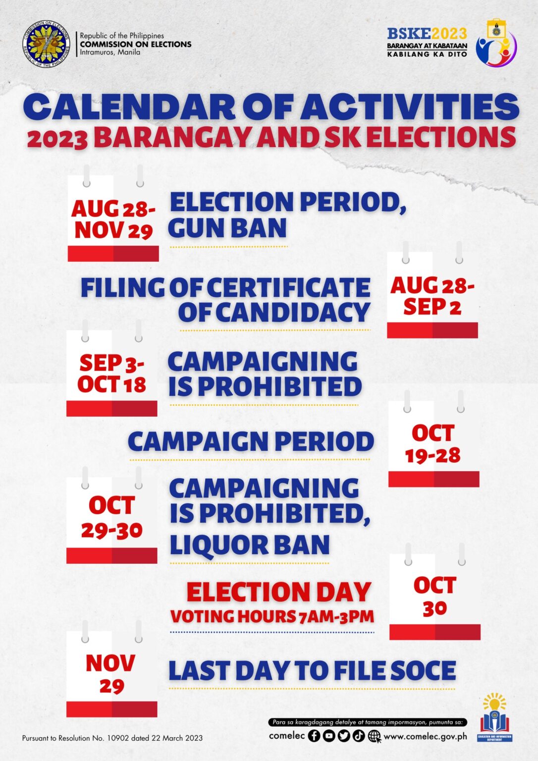 Liquor Ban To Be Implemented For 2023 BSKE From 29-30 October